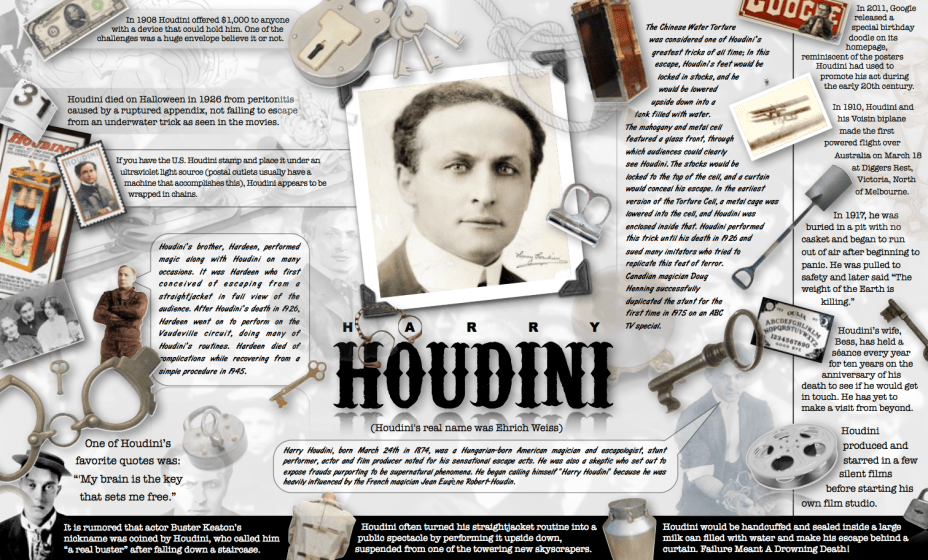 Infographic: The Great Houdini – Michael Sandberg's Data Visualization Blog