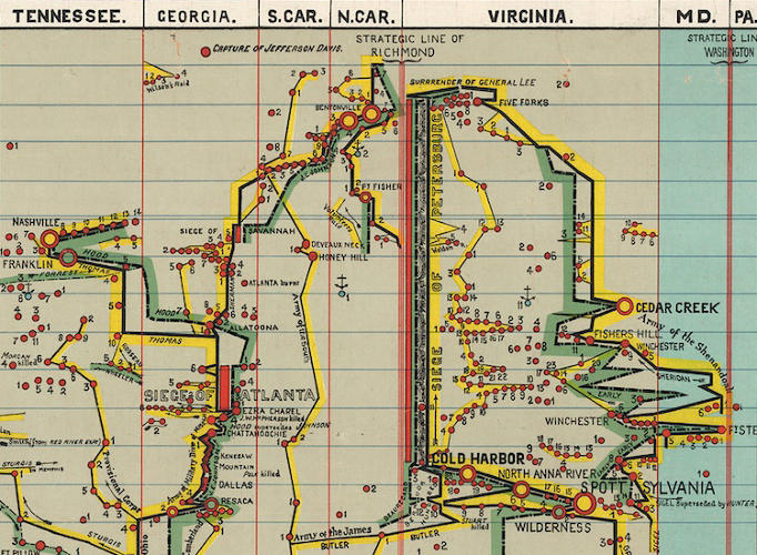 DataViz as Maps: History of the Civil War United States – Michael ...