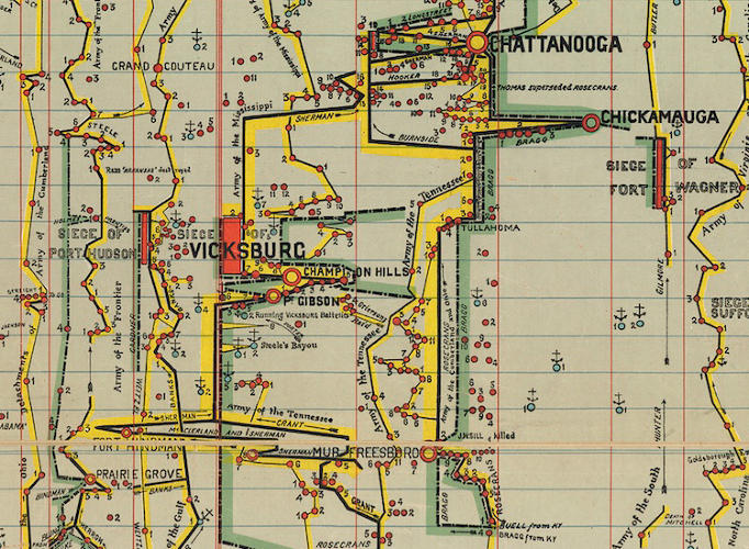 DataViz as Maps: History of the Civil War United States – Michael ...