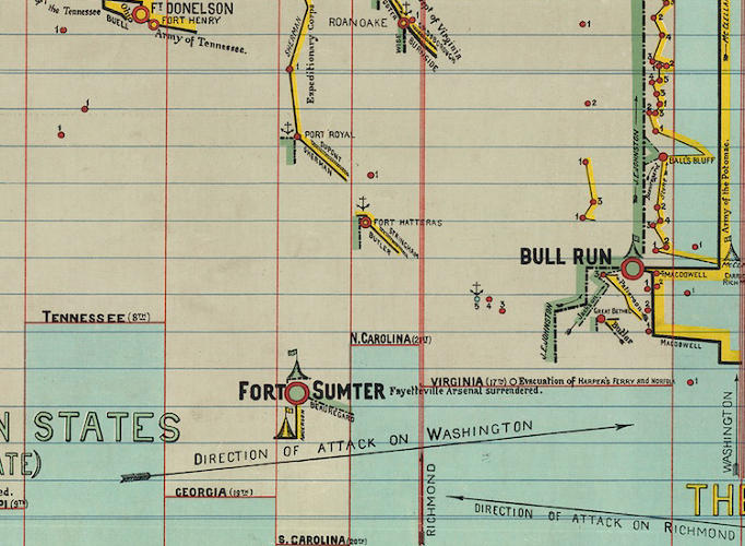 DataViz as Maps: History of the Civil War United States – Michael ...