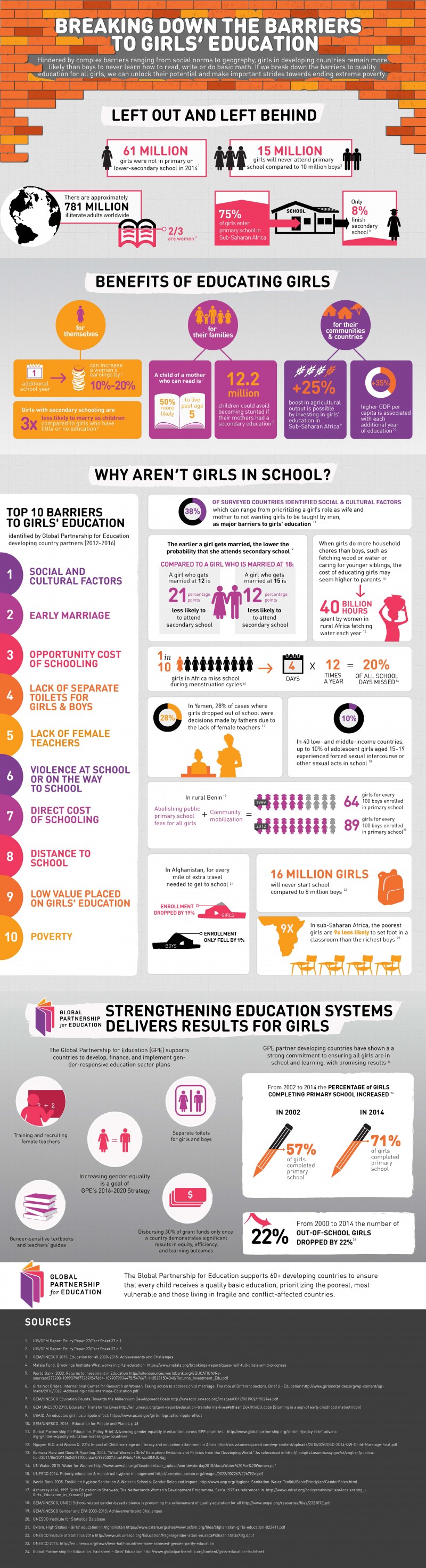 Infographic: Breaking Down the Barriers to Girls’ Education – Michael ...