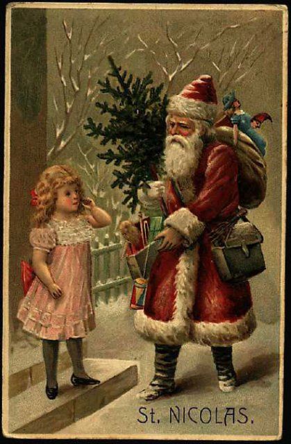 DataViz as Art: 25 Vintage Santa Claus Post Cards – Michael Sandberg's ...