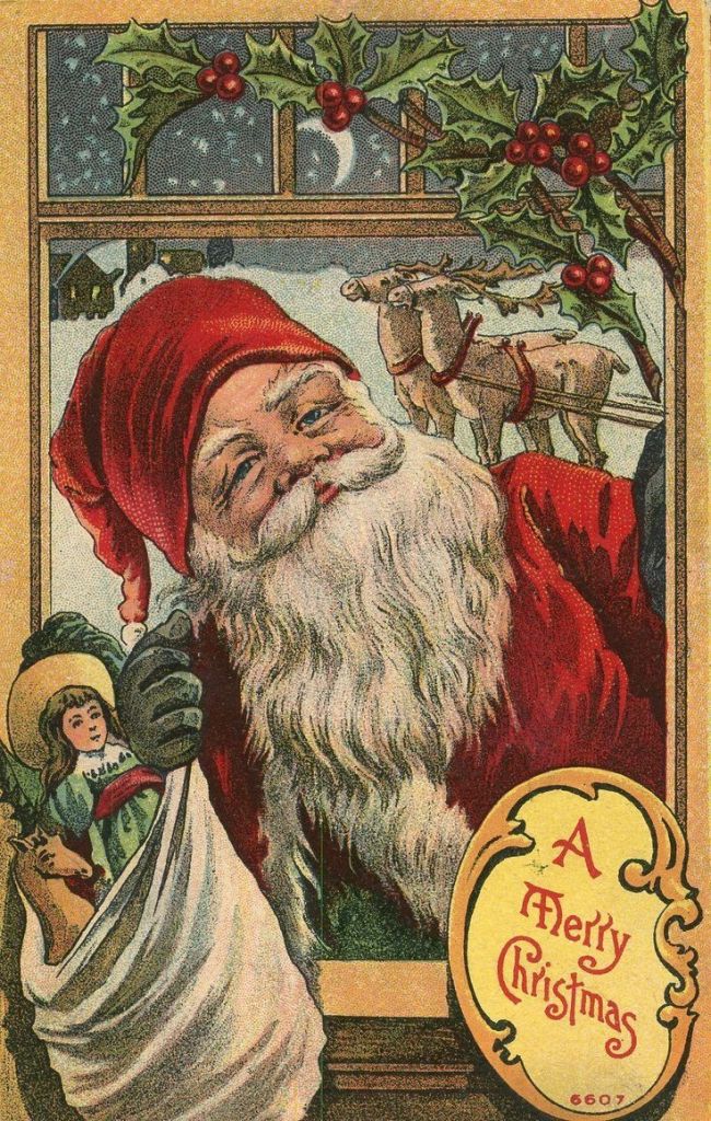 DataViz as Art: 25 Vintage Santa Claus Post Cards – Michael Sandberg's ...