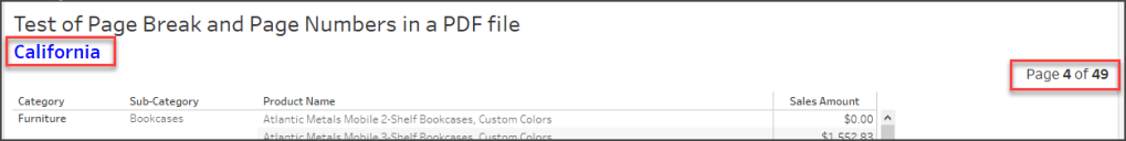 Tableau Deep Dive: Adding Page Breaks and Page Numbers in a PDF file ...