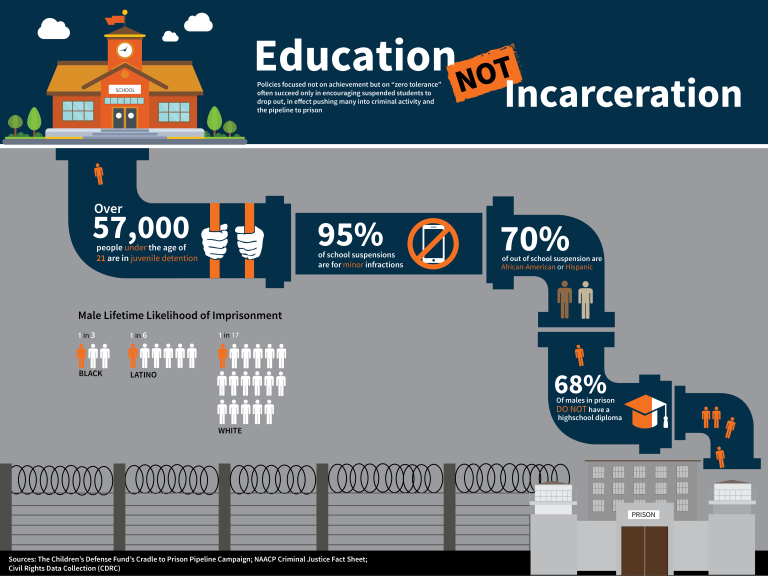 DataViz in Education: School to Prison Pipeline Infographics – Michael ...