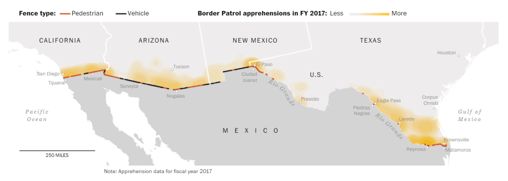 Social Dataviz: A History of U.S. Border Wall Apprehensions Using ...