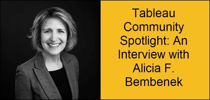 Tableau Community Spotlight: An Interview with Alicia F. Bembenek ...