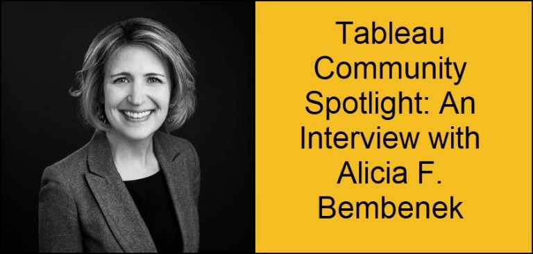 Tableau Community Spotlight: An Interview with Alicia F. Bembenek ...