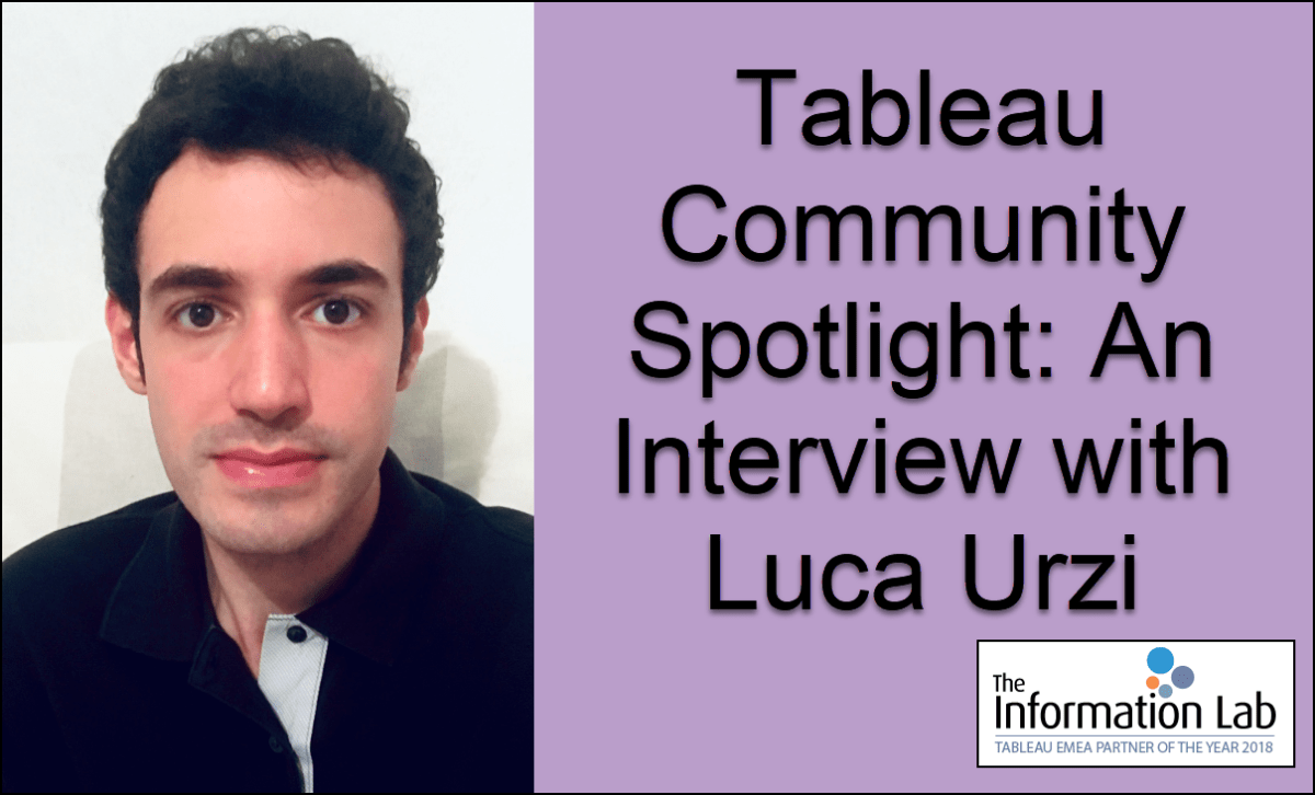 Tableau Community Spotlight: An Interview with Luca Urzi – Michael ...