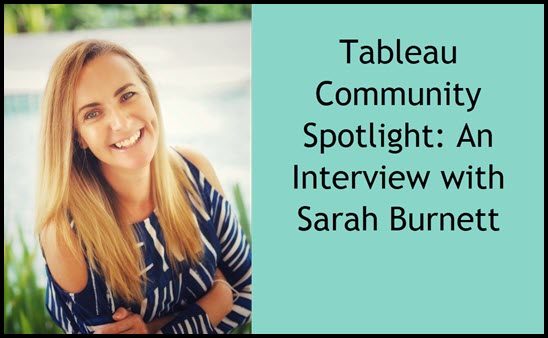 Tableau Community Spotlight: An Interview with Sarah Burnett – Michael ...