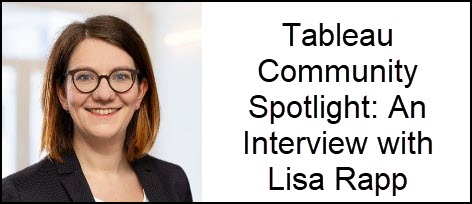 Tableau Community Spotlight: An Interview with Lisa Rapp – Michael ...